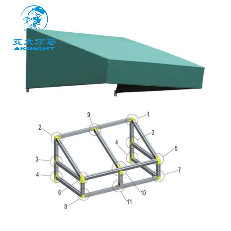 Balcony Decorative Fixed Canopies Corridor Awning - Akinght
