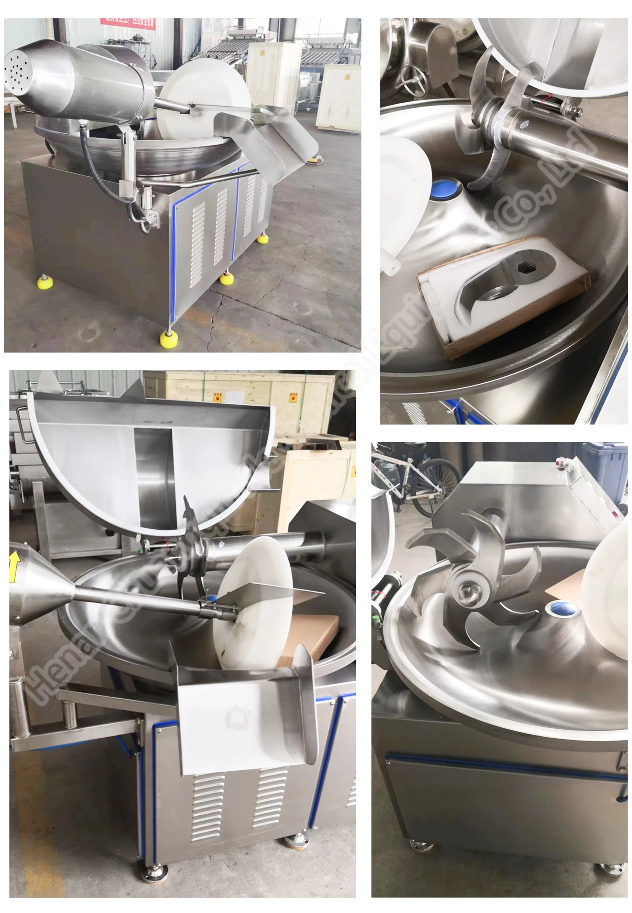 Silent Bowl Cutter Cutting Machine Meat Bowl Cutter Zb 80 Meat Bowl ...