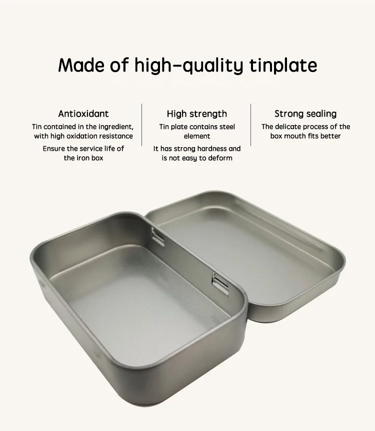 Customize Gold Metal Packing Tin Box With Hinge And Lids High-quality ...