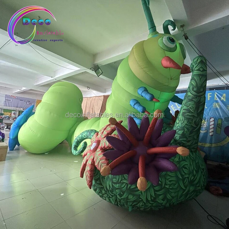 Stage Decoration Green Inflatable Bug With Plant - Buy Inflatable Bug ...