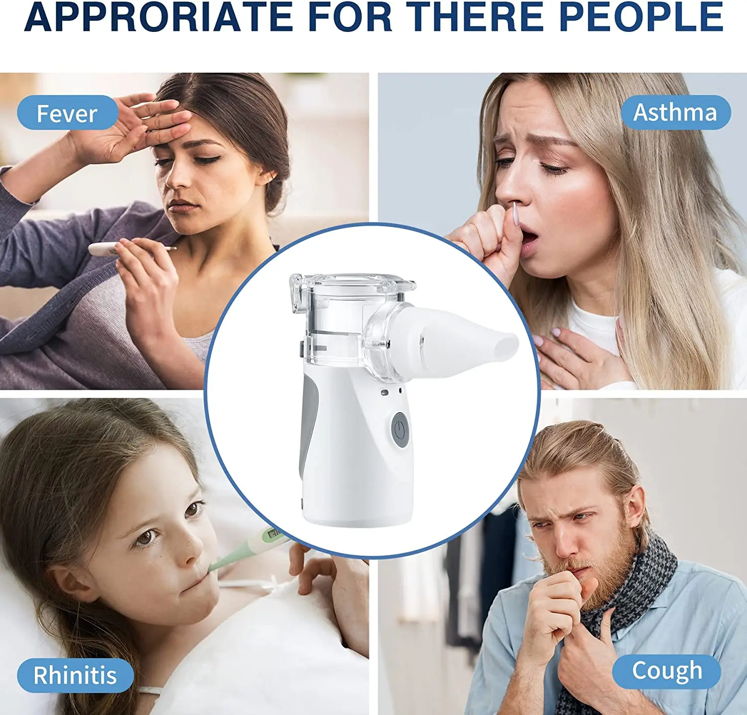 2024 Portable Handheld Mesh Nebulizer Personal Nebulizer Handheld ...