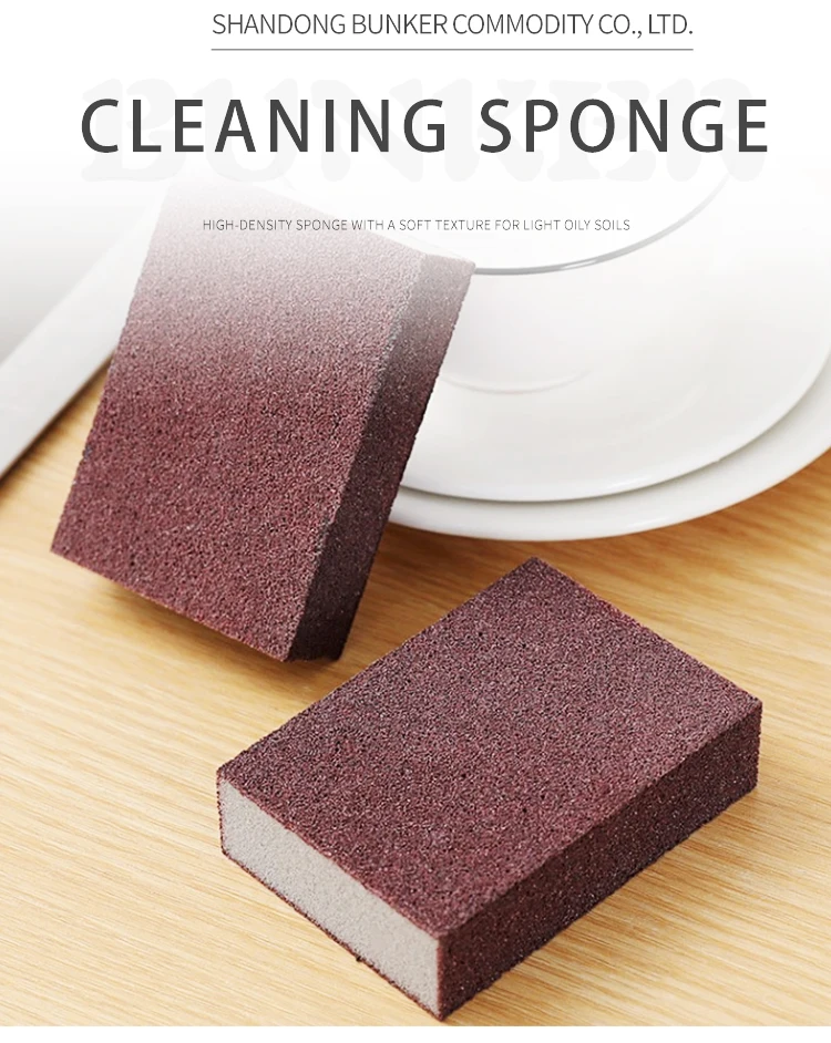 2024 New Lightweight Fine Sand Sponge Practical Wholesale Dark Block ...