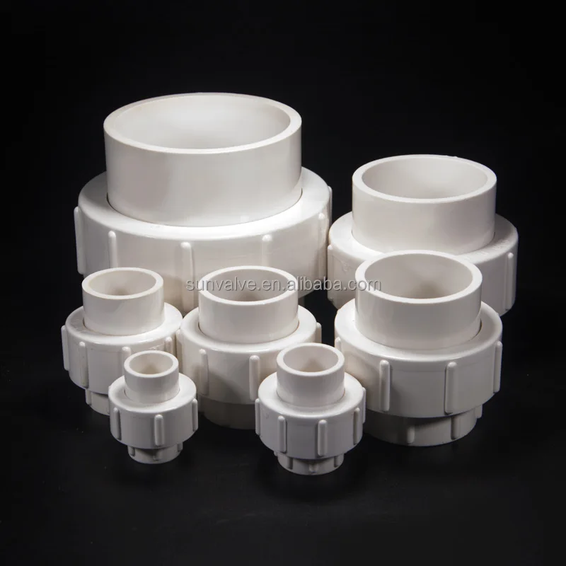 PVC Union for 40mm OD Pipe - Durable Solvent Cement Connection
