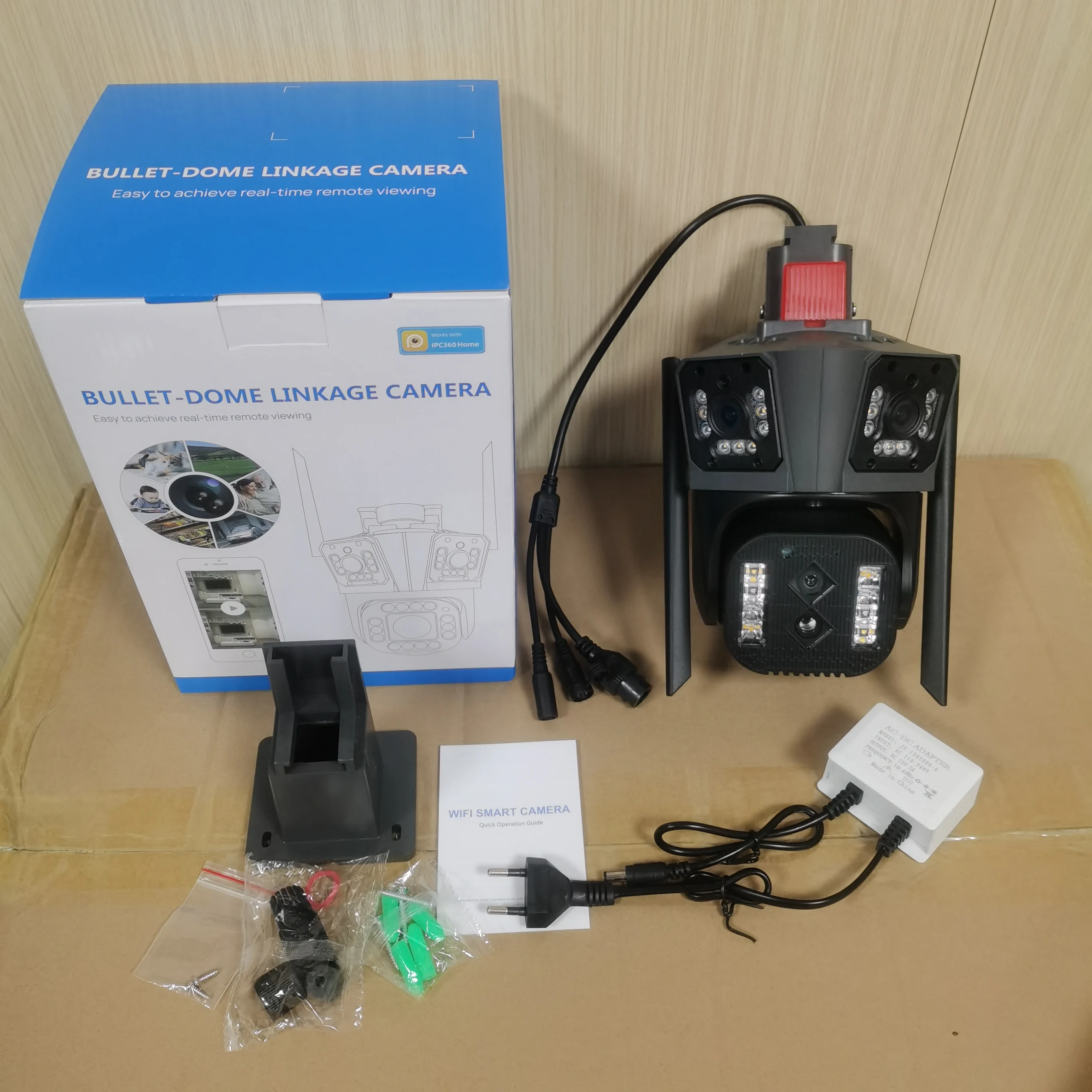 New Trend 4 Lens 3 Screen Ptz Ip Camera 10x Zoom 8k 16mp Outdoor ...