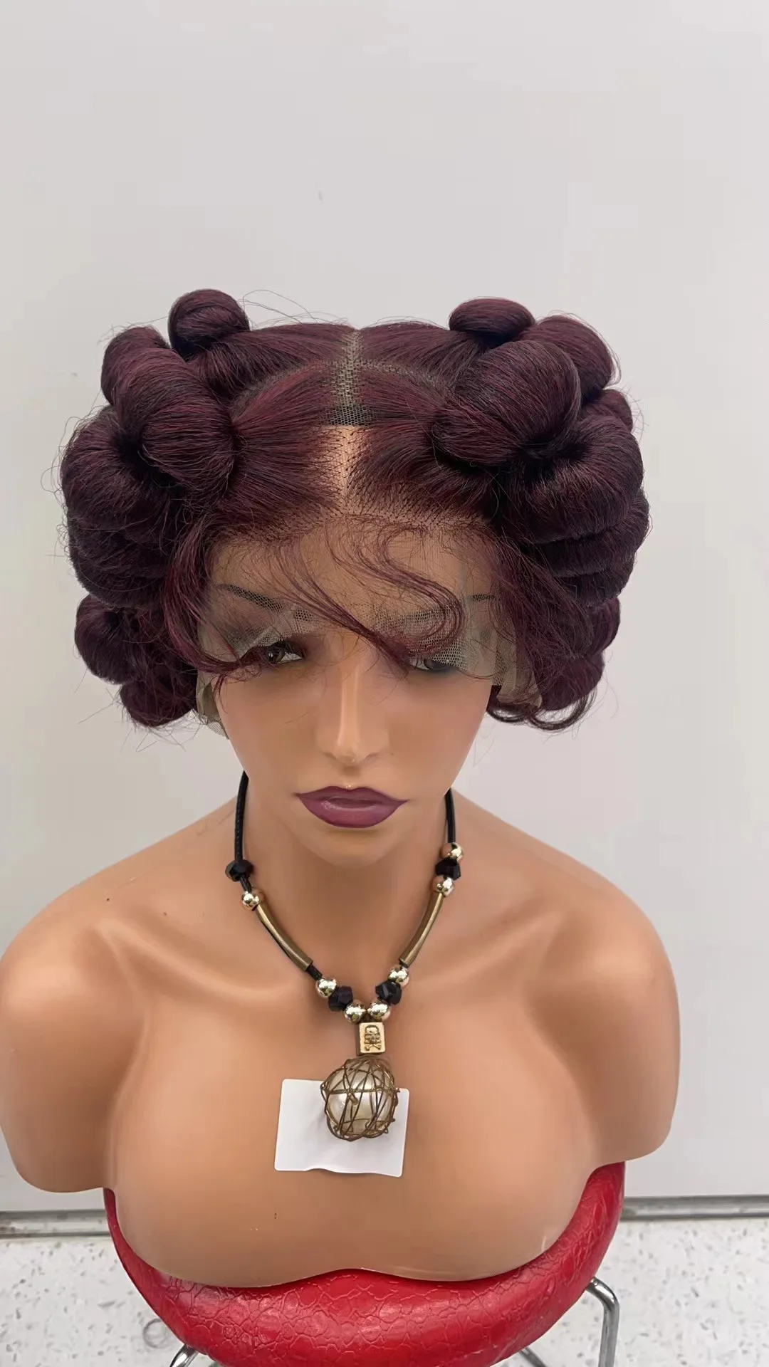 Jennifer Faux Locs Square Knotless Braided Wigs Braided Lace Wig With ...