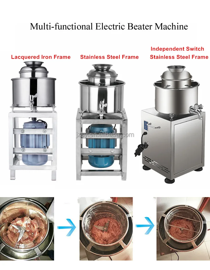 Commercial Automatic Chicken Duck Goose Shrimp Dish Meat Slurry Mixing ...