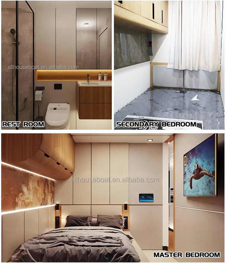 Tiny Cheap Steel Large Pyramid Yacht House Small Houseboats Boathouse ...