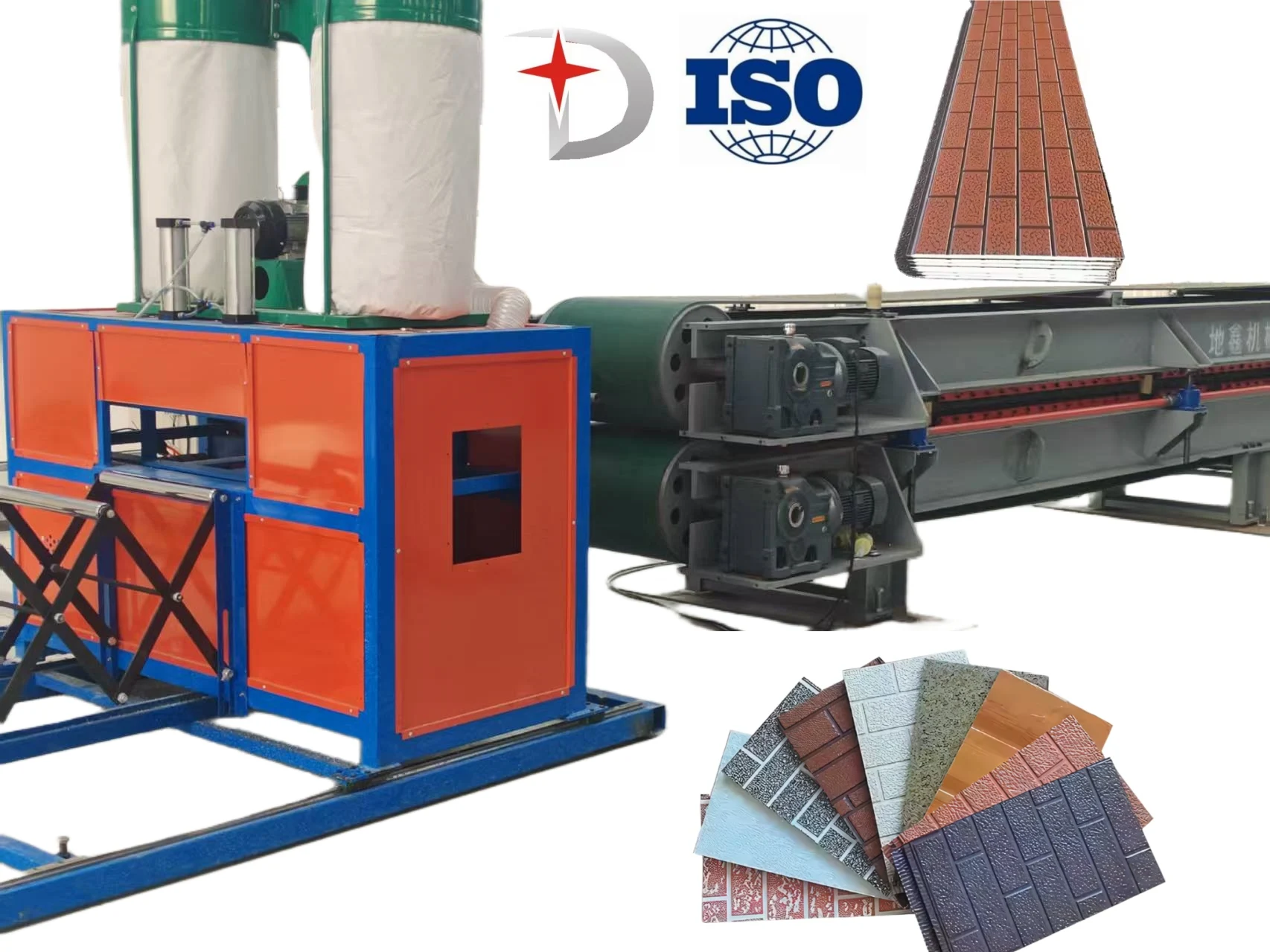 DIXIN Polyurethane Foaming Sandwich Panel Production Line PU Foaming ...