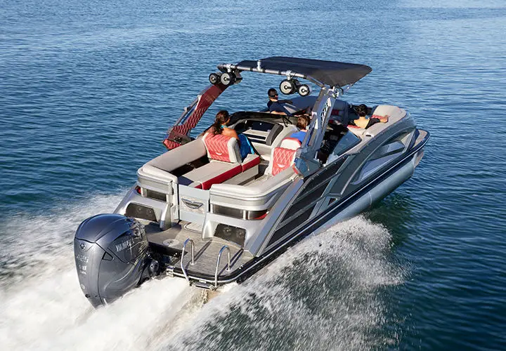 Luxury Tritoon Rc Pontoon Boat 19ft-27ft Fiberglass Fishing Boat Party ...