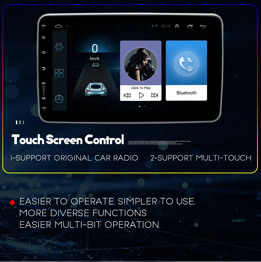 10 Inch Rotatable Android Car Radio - Multimedia & GPS
