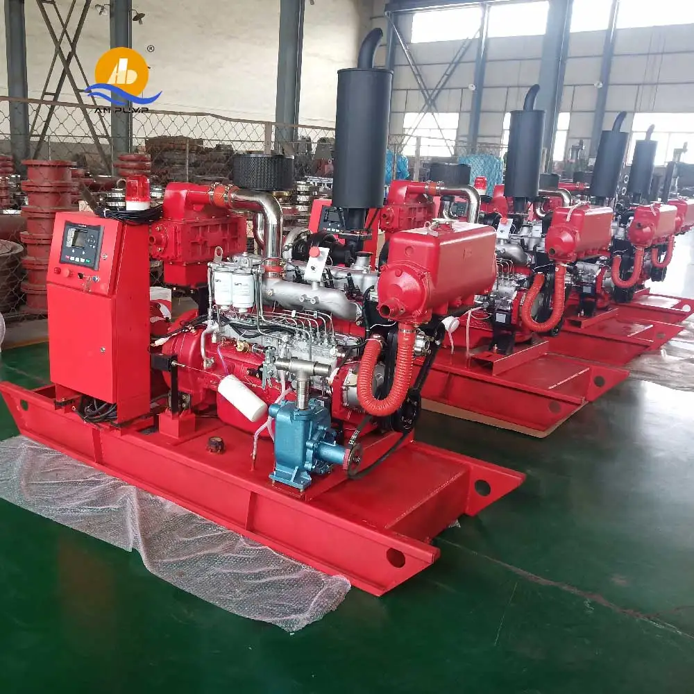 Diesel Fire Pumps and Systems with Control Panel for Firefighting