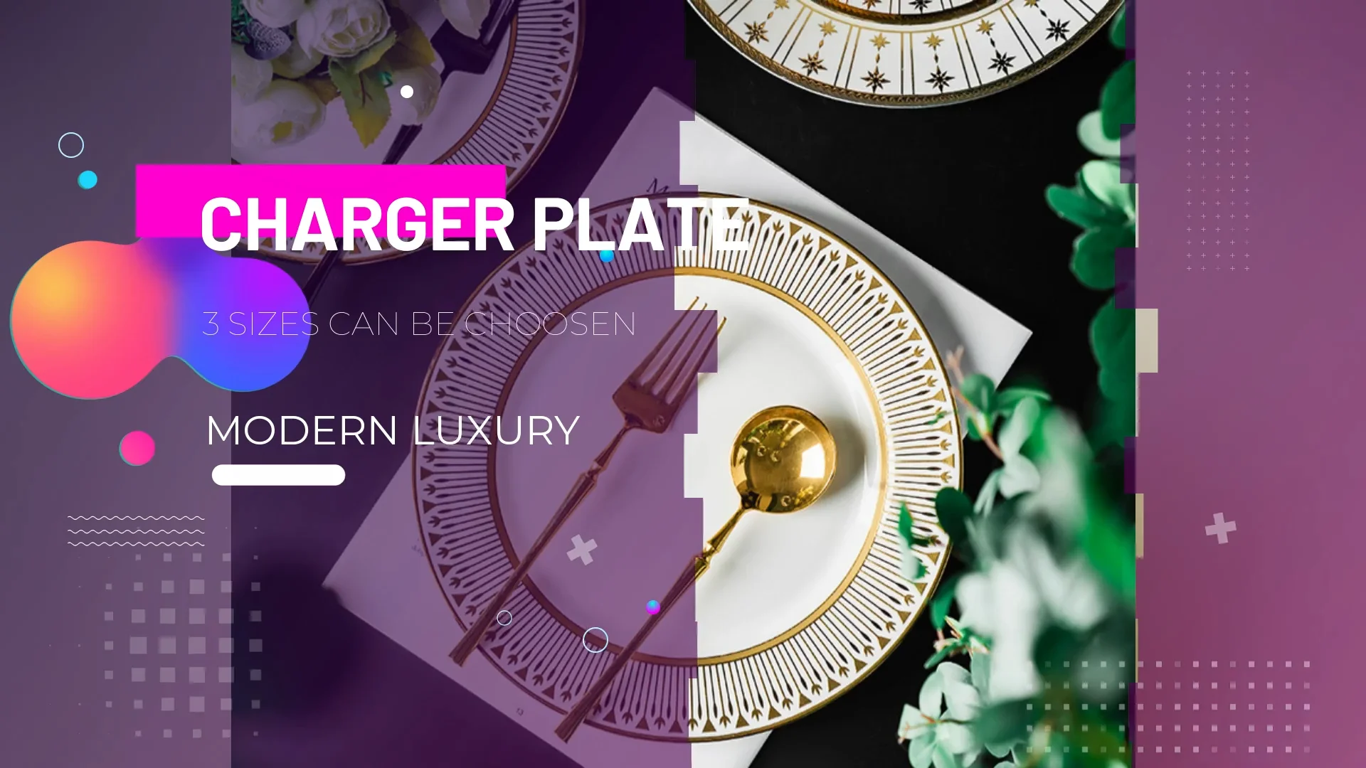 King's Porcelain Luxury Wedding Embossed Plate Dinner Plate Set Ceramic ...