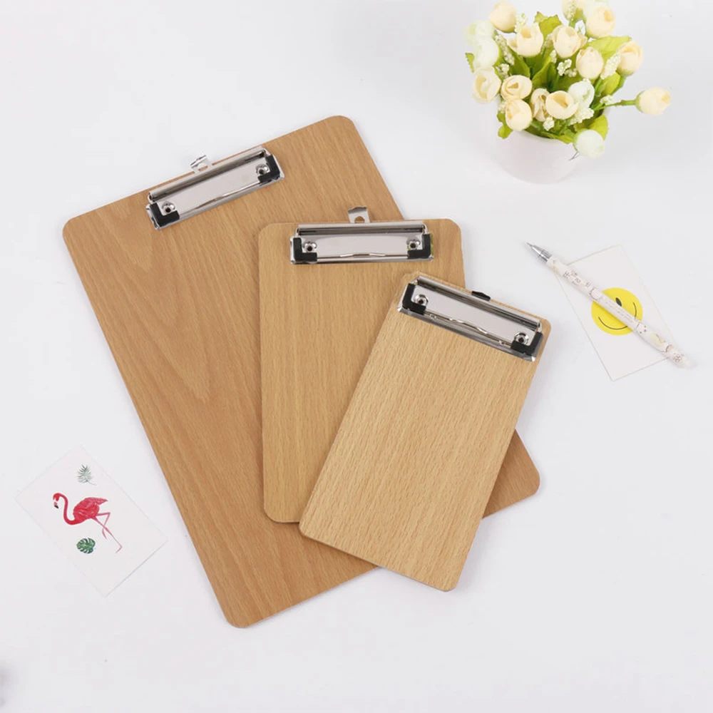 Custom Mdf Hardboard A4 Size Wooden Nursing Clip Board Writing A4 Solid Clipboard Hospital Nurse ...