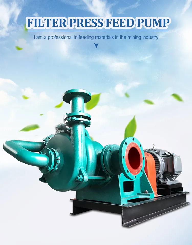 Factory Supply Filter Press Feed Pump Horizontal Pressurized Impurity Slurry Pump - Buy ...