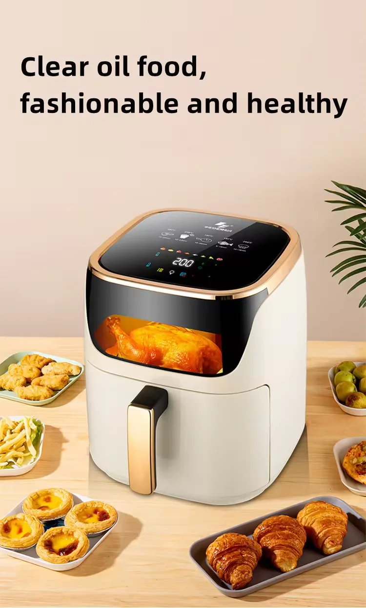 8l Ovens Smart Air Fryers Multifuncional Mechanical Voice Touch Screen ...