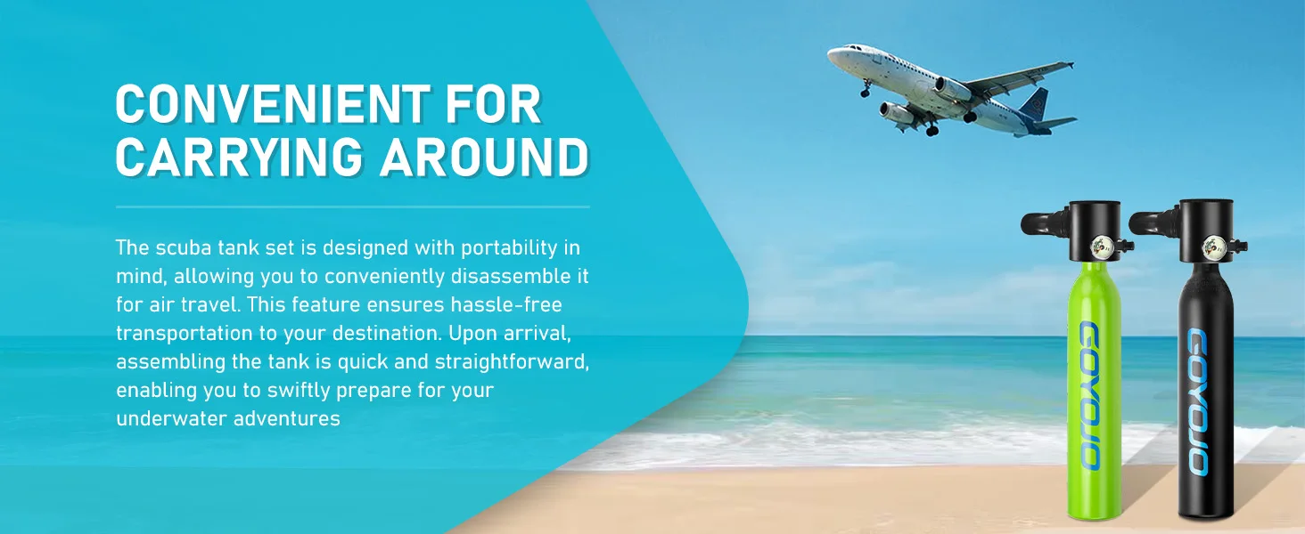 GOYOJO 0.5L Portable Mini Scuba Diving Tank for Training
