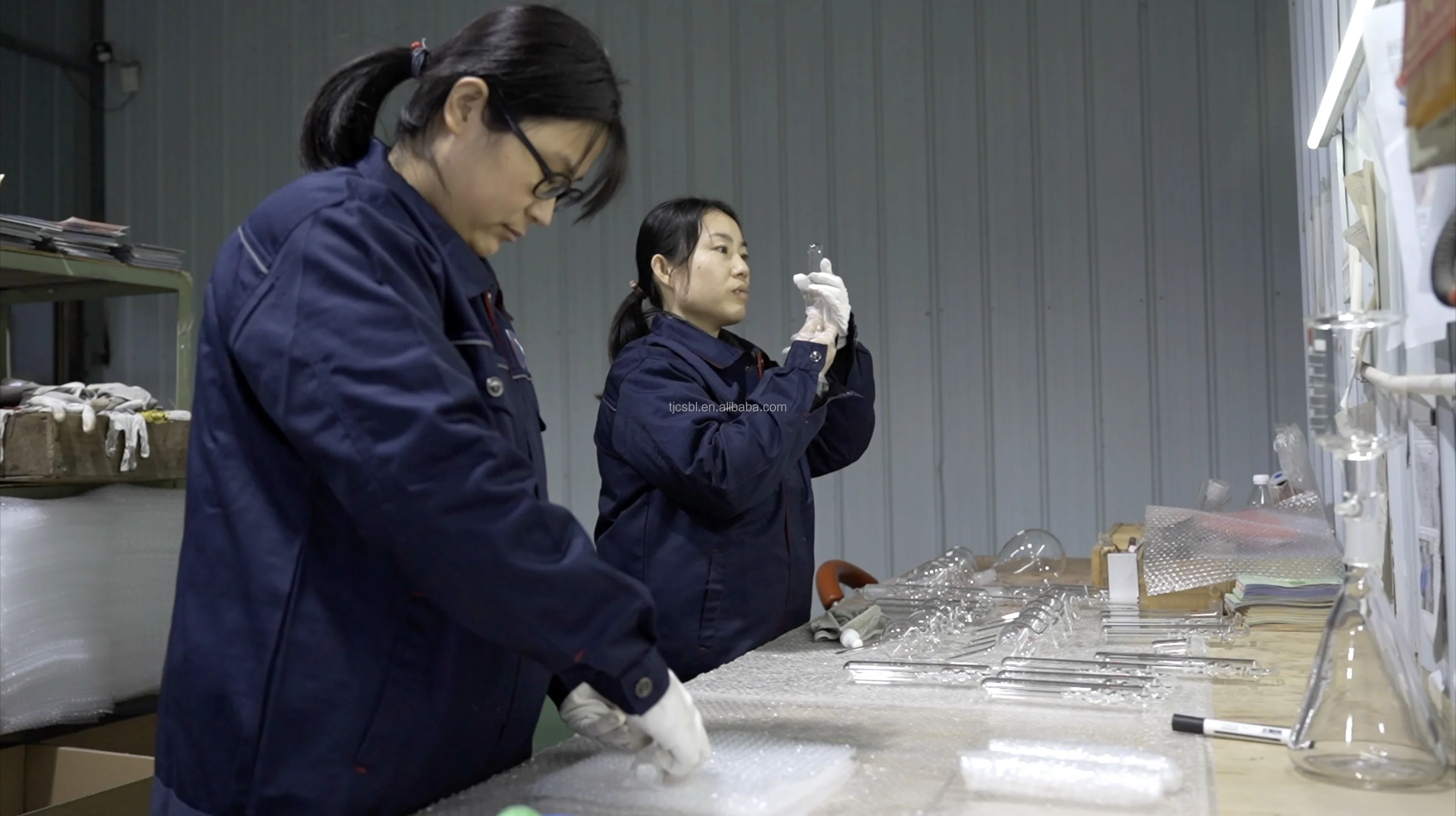 Lab Glassware - Borosilicate Glass Double Vacuum Manifold