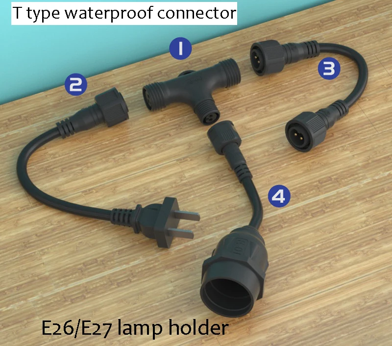 Lighting Bar Control Panel Connector 2 3 4 Pin Circular Plastic ...