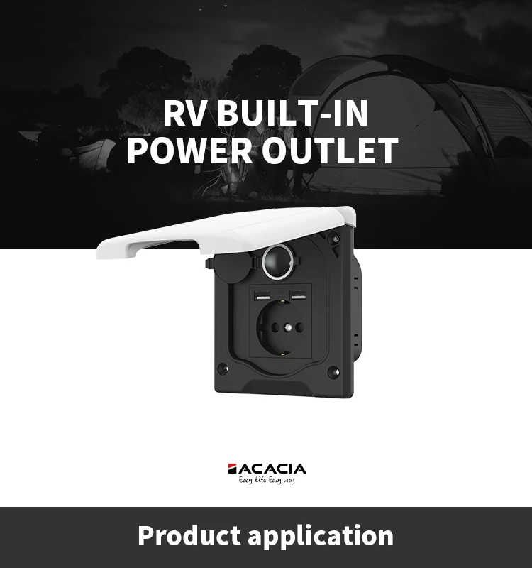 European Standard RV Power Sockets Outlet of RV Exterior Accessories ...