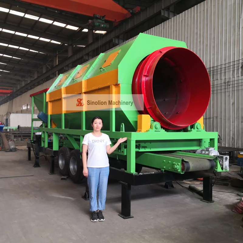 Mobile Compost Rotary Sieve Machine for Efficient Composting