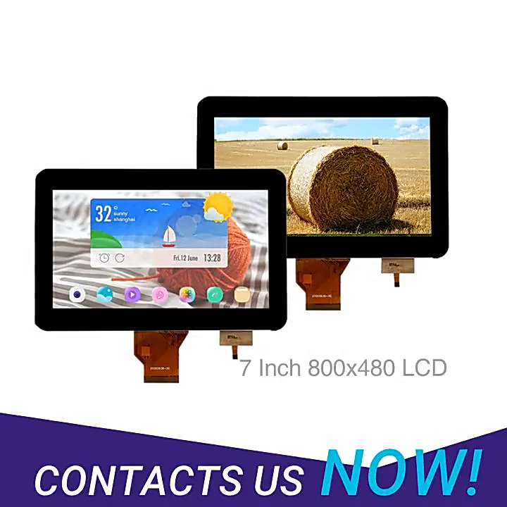 High Brightness 7 Inch 800x480 Rgb Interface 7" Tft Lcd With Capacitive Touch Panel - Buy 7 Inch ...