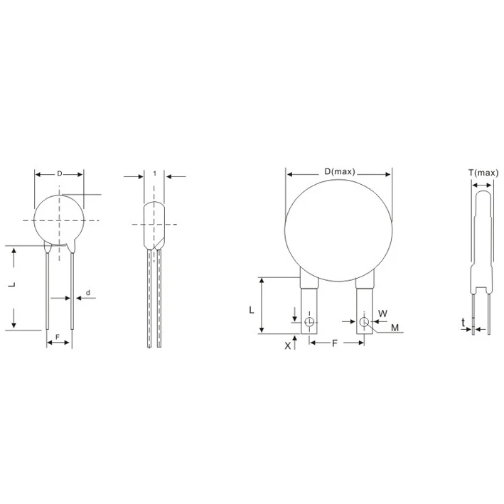 1W 14D471K Zov Varistor Manufacture Circuit Protection Components 470V ...