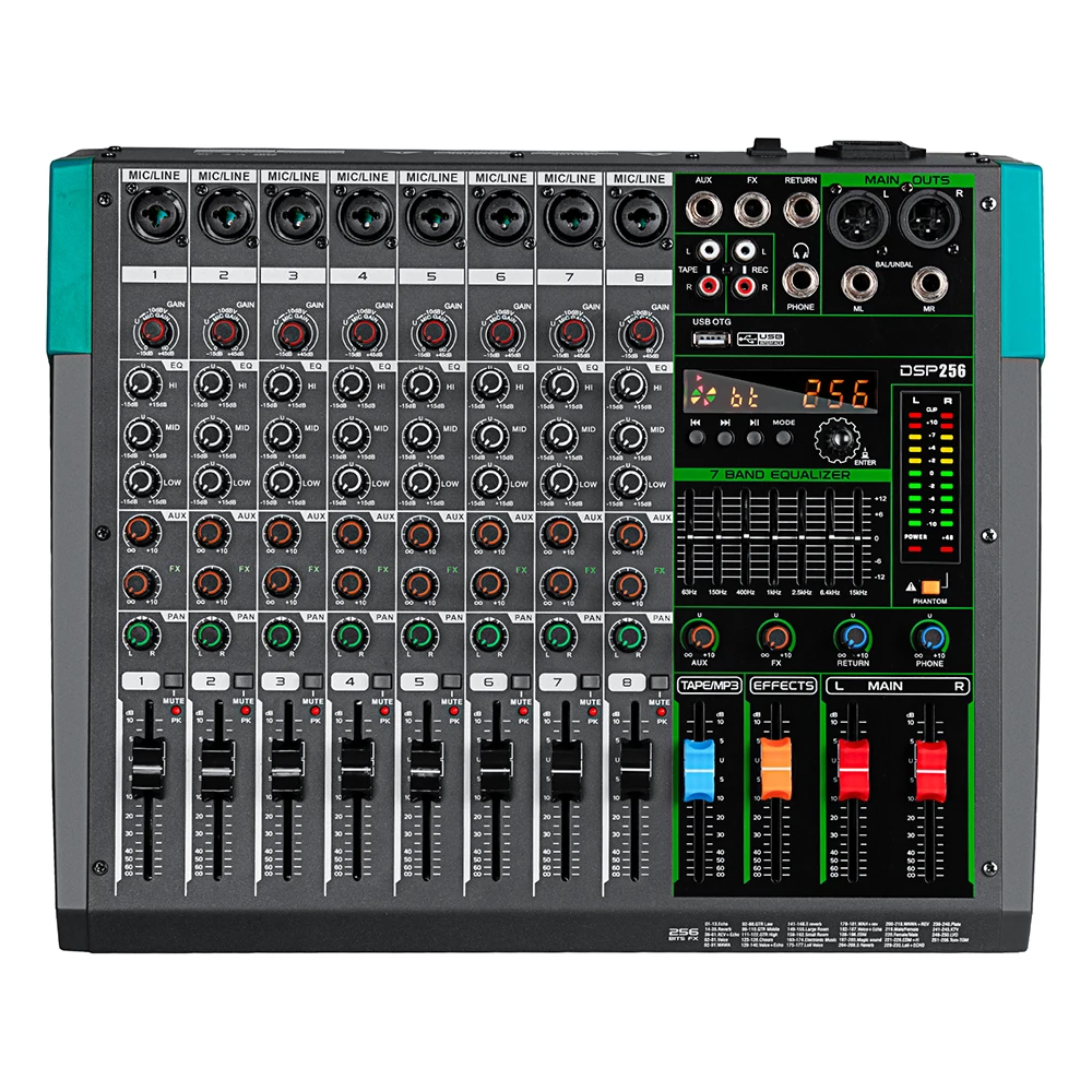 OEM MG8 USB Connection - 8 Channel Digital Mixer Console