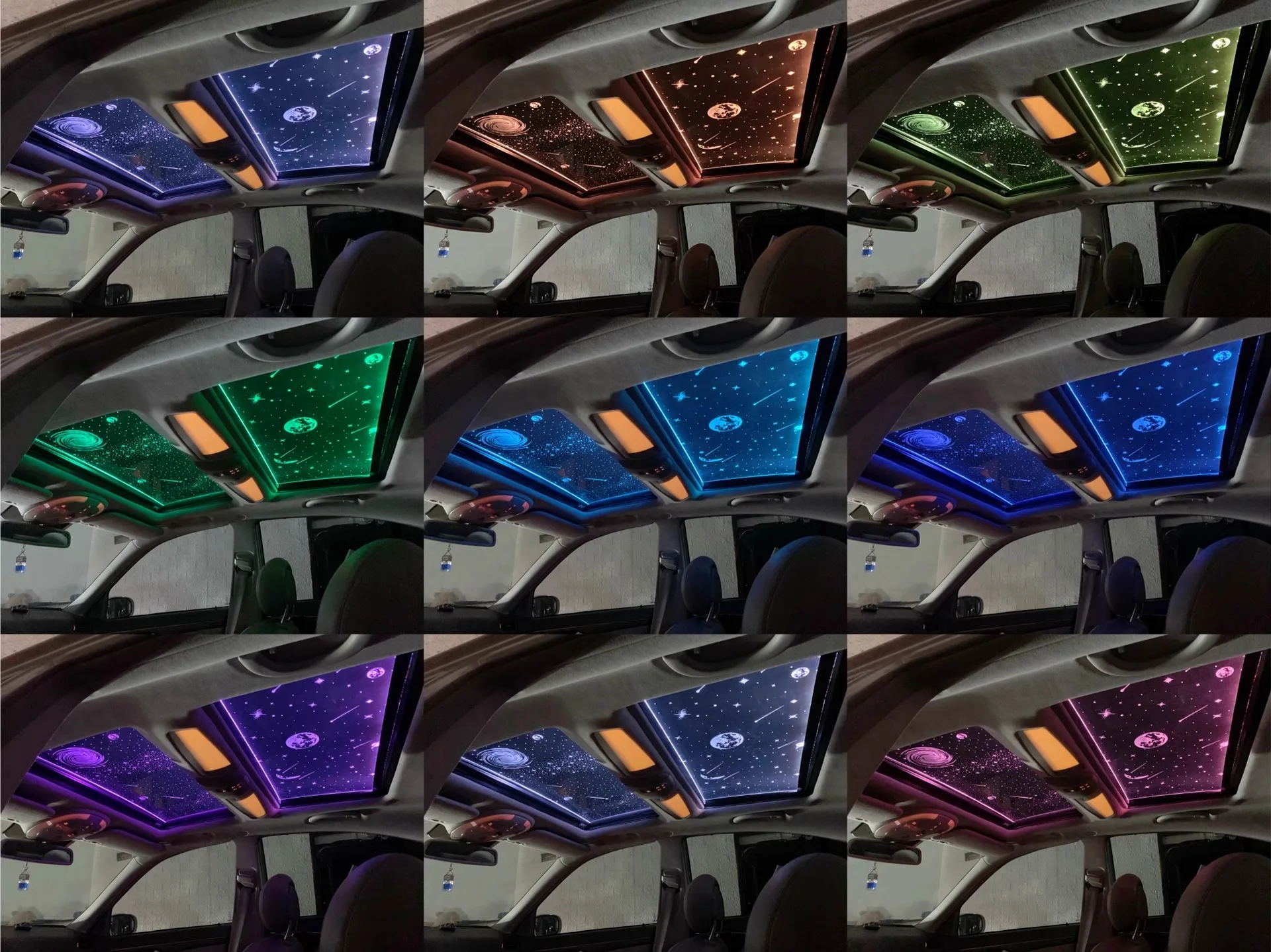 Car Remodeling Decorative Auto Interior Ambient Light Full Sky Star ...