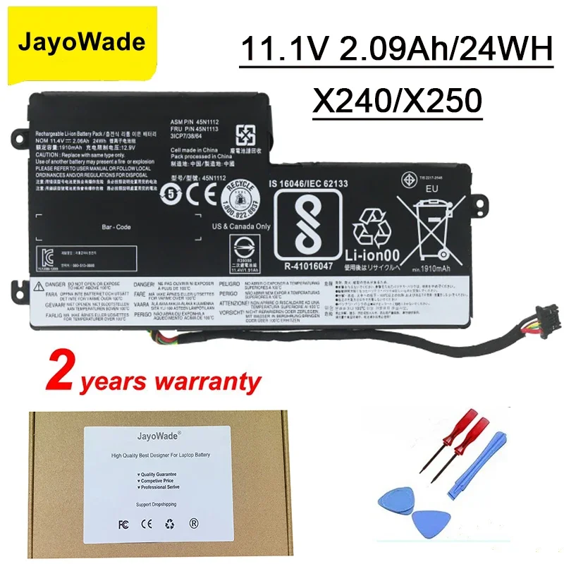 Factory Laptop Battery 45N1110 45N1111 45N1112 for Lenovo ThinkPad X240 ...