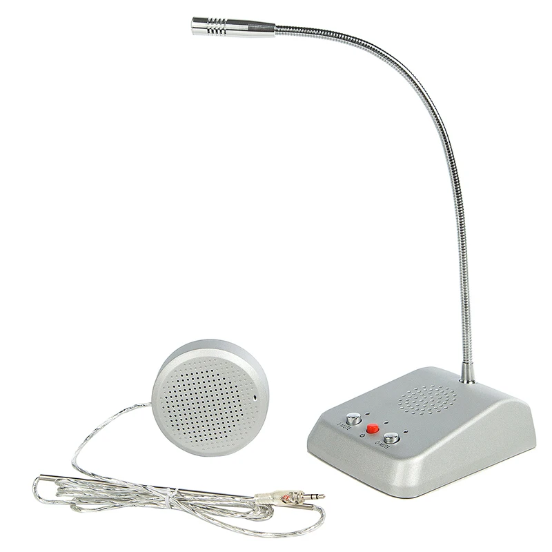 Window Counter Intercom Interphone System Bank Teller Microphone ...