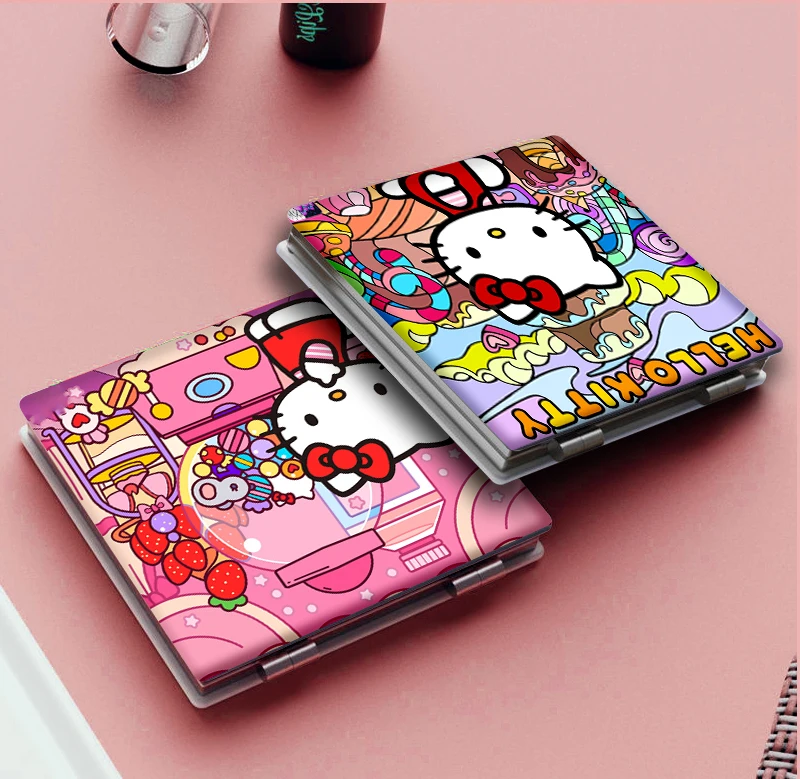 Creative Sanrio Mirror Kawaii Anime Cinnamoroll Kuromi My Melody Pocket ...