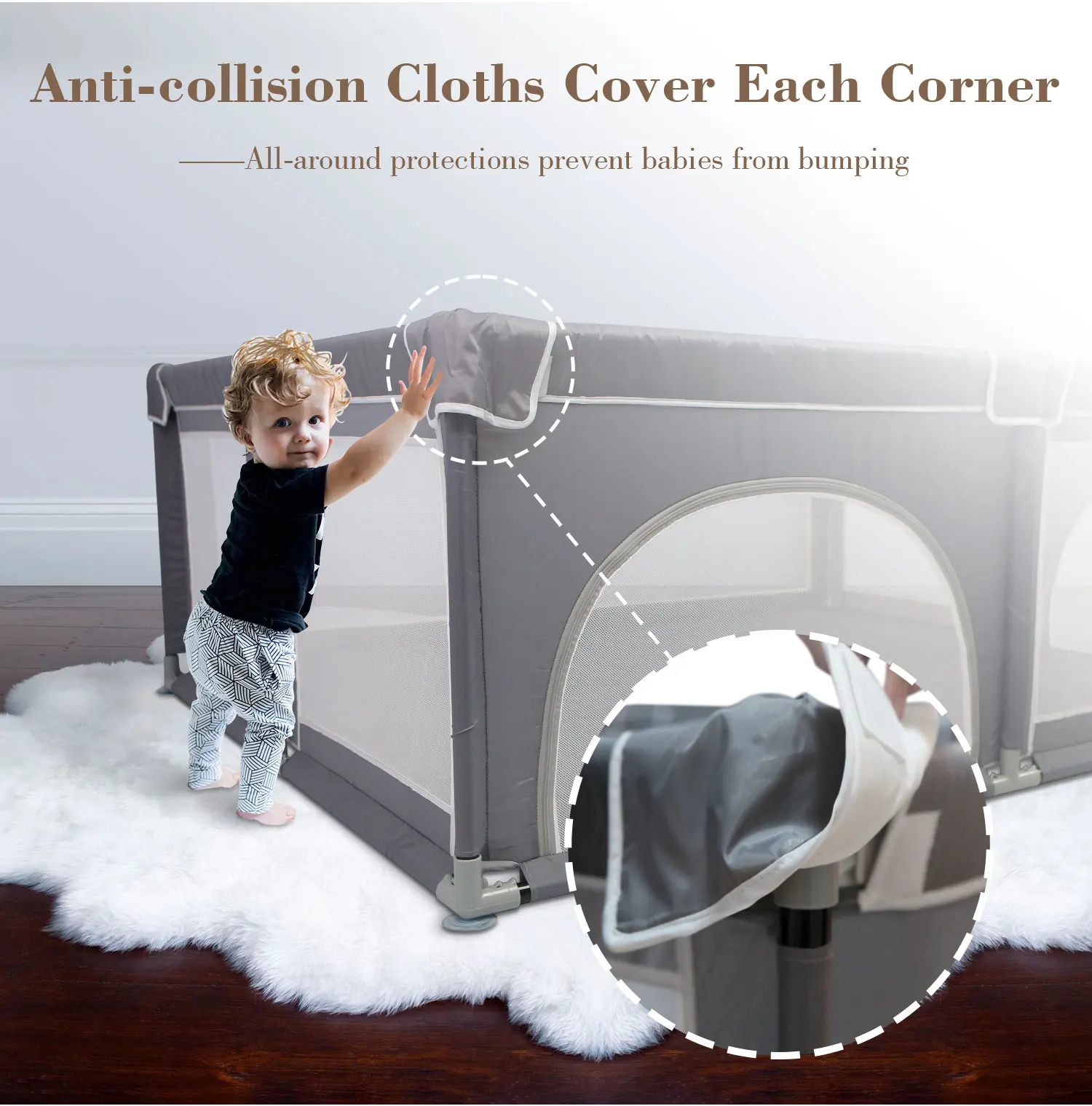 Safe and Fun Baby Playpen - Large Fabric European Standard