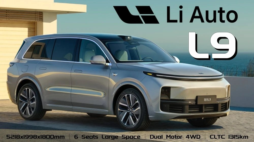 Made In China Li Auto 2022 Ideal L9 Max Full Size 6 Seats Ev Suv Hybrid ...
