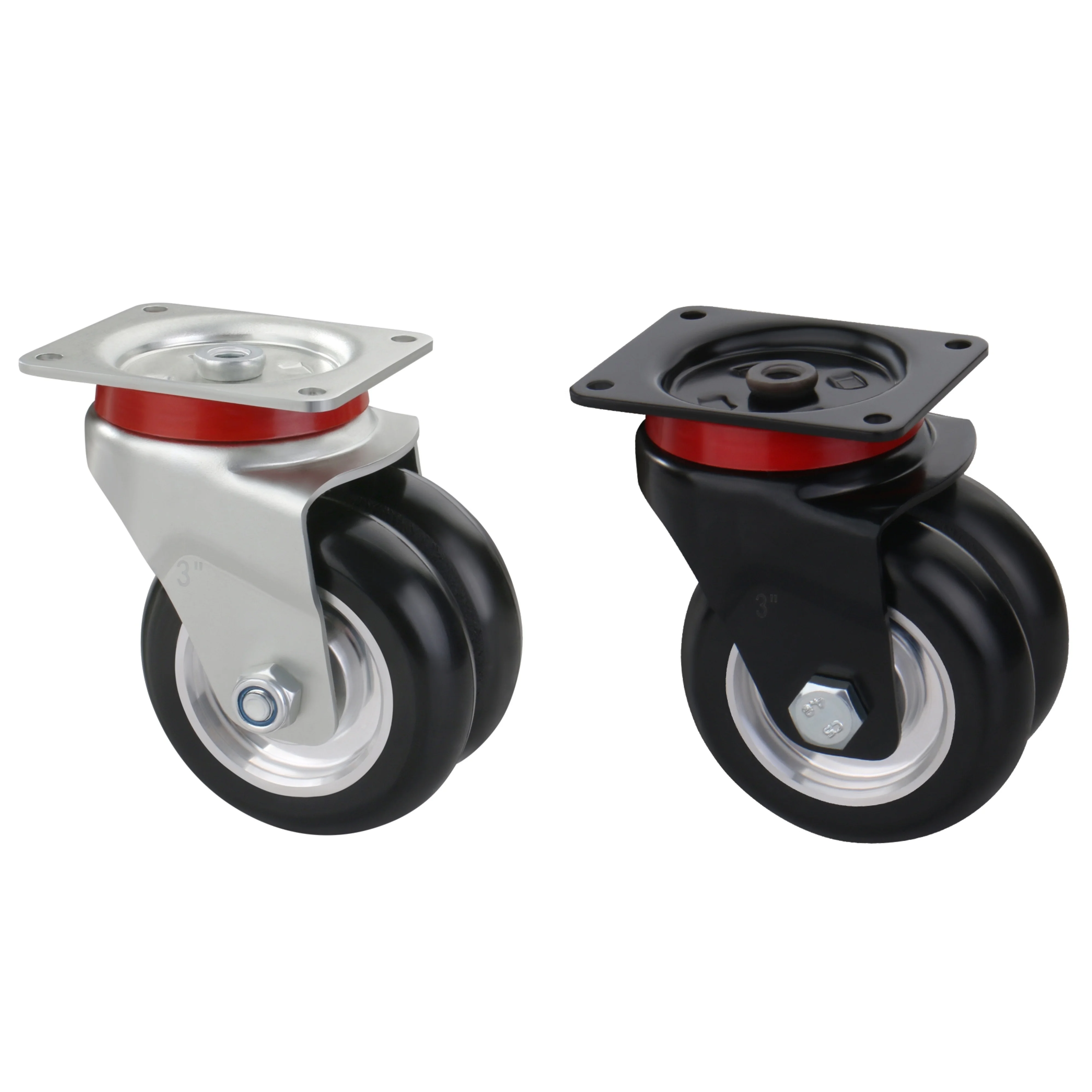 SS Caster Wheels for agv Robot Dual Wheels Design 2 2.5 3 4 Inch ...
