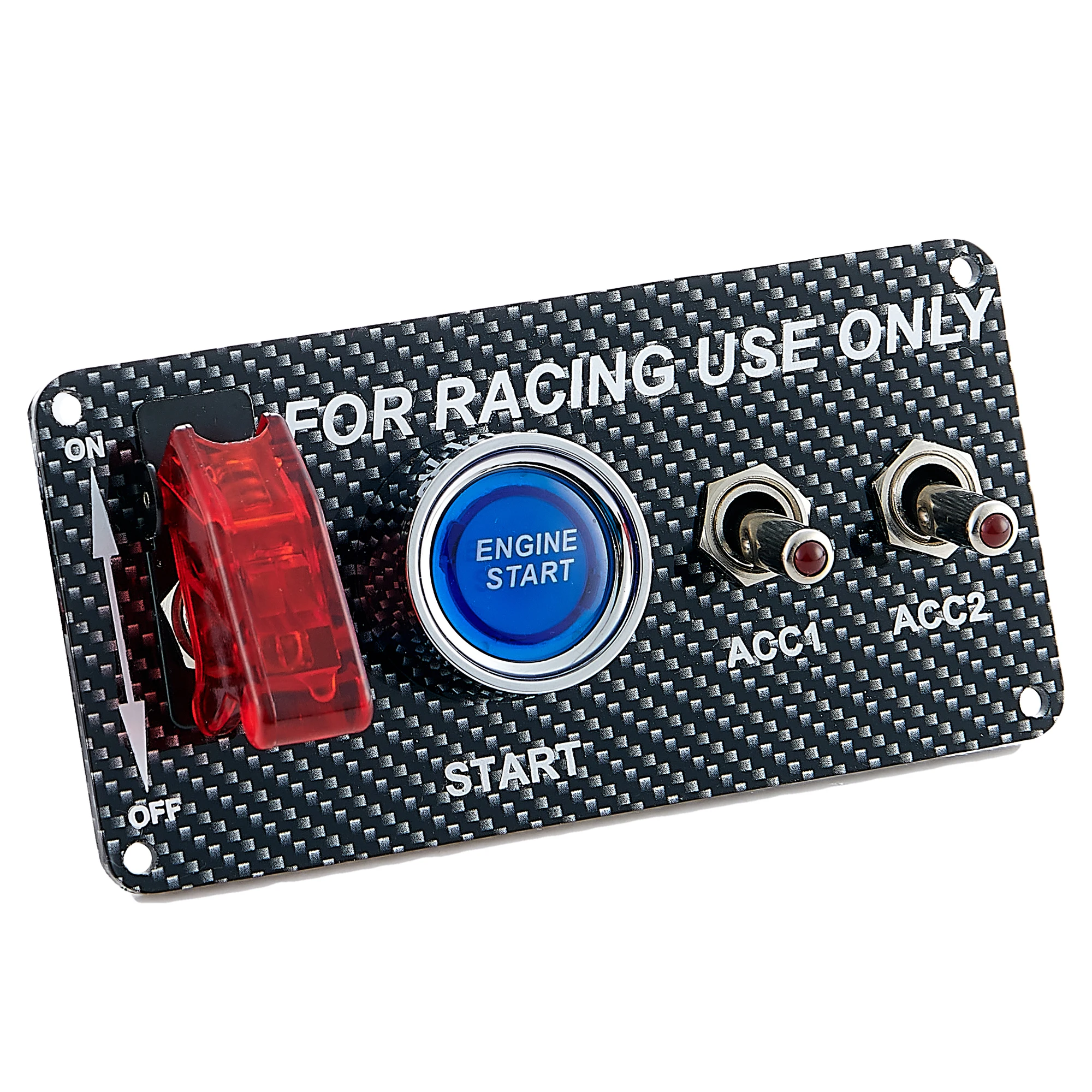 Racing Car Engine Start Toggle Ignition Switch Panel Push Button Set ...