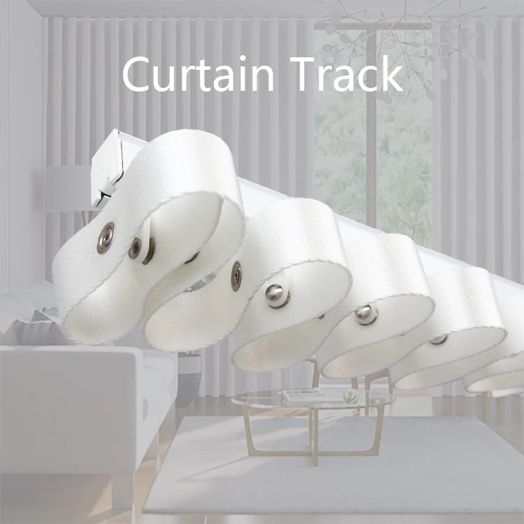 Modern Luxury Ripple Fold Ceiling Track Curtain Wave Curtain Poles ...