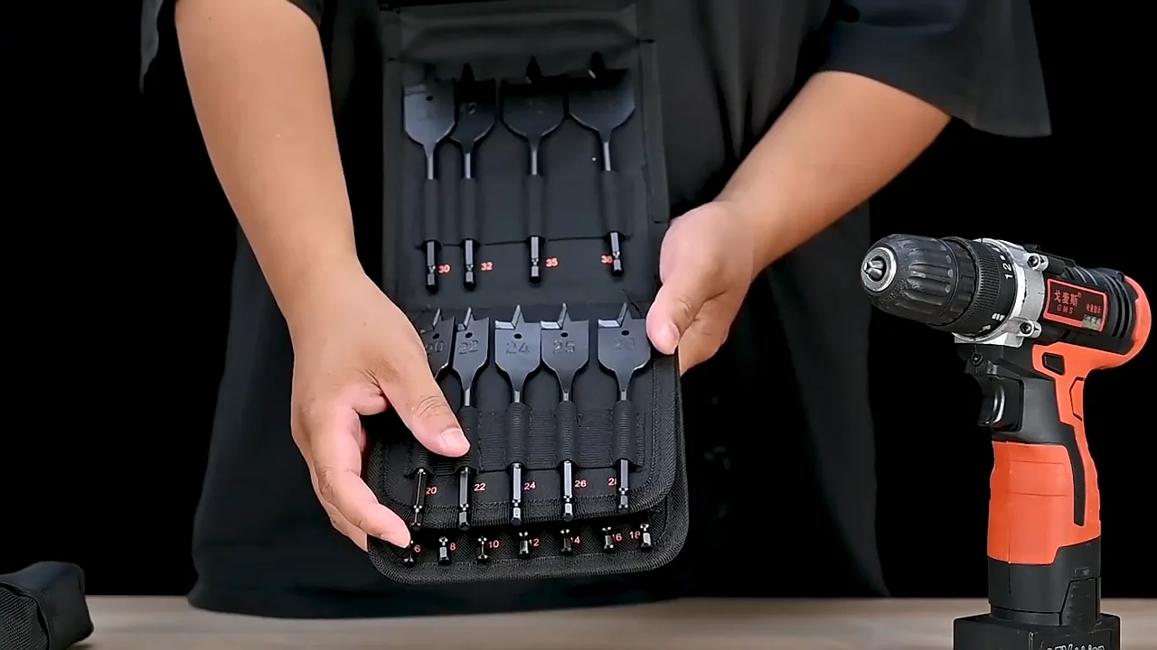 Custom Tri-point Flat Wood Spade Paddle Drill Bit With Cutting Groove ...