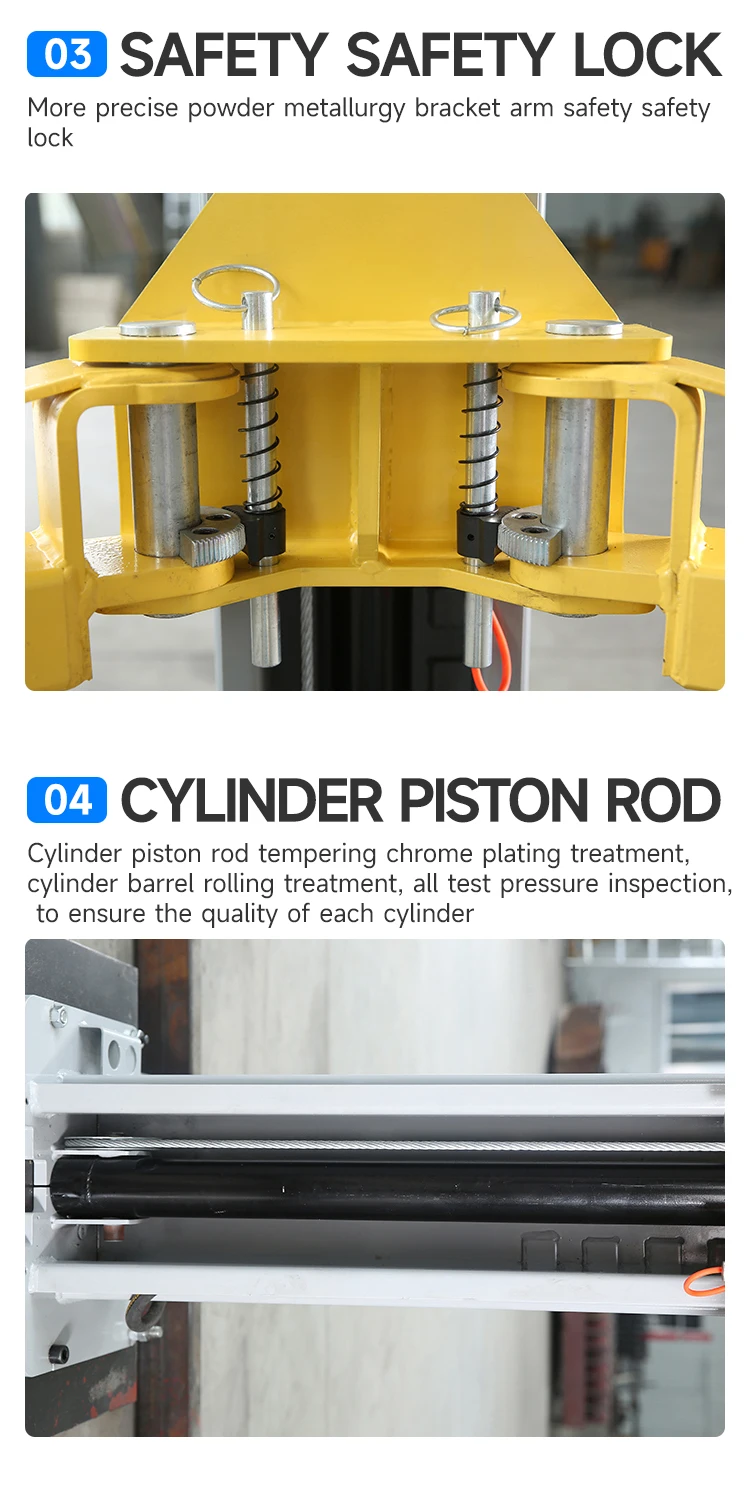 Two Post Car Lifting Hydraulic Lift 3000KG Capacity Double Cylinder ...