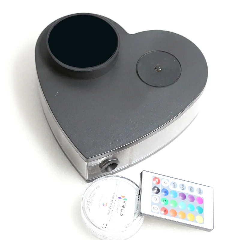 Led Light Acrylic Portable Laser Heart Shaped Hookah Heart Shaped ...