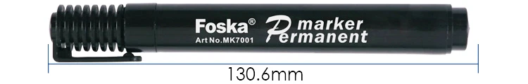 Foska Permanent Marker Pen Set - Fine Tip & Chisel Tip in Black, Red ...