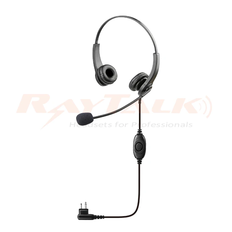 Rj45 Or Rj11 Connector Two Way Radios Headset Call Center Headset With ...