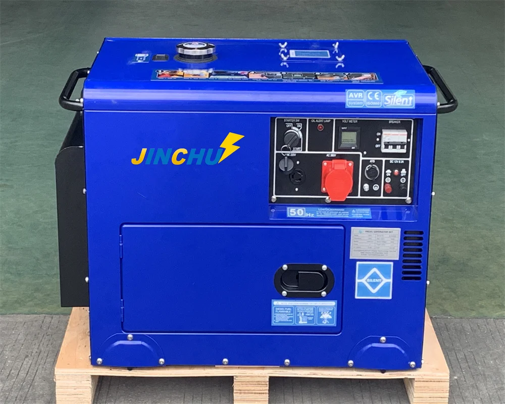 JC Factory 3-10KW 50Hz Super Silent Diesel Air-Cooled Fuelless Inverter ...