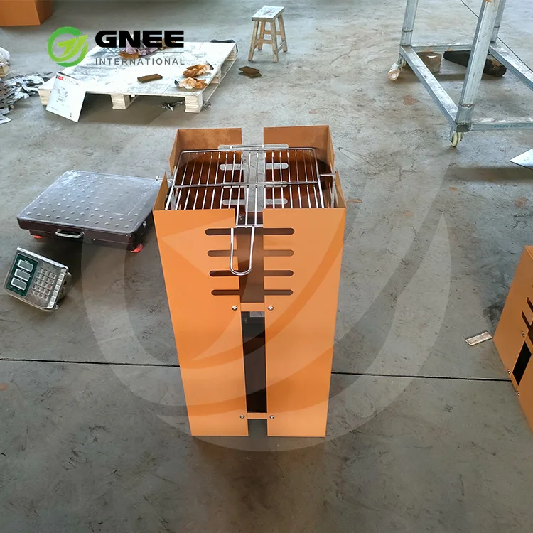 Corten Steel Square Bbq Grills Charcoal Barbecue Bbq Grill Large ...