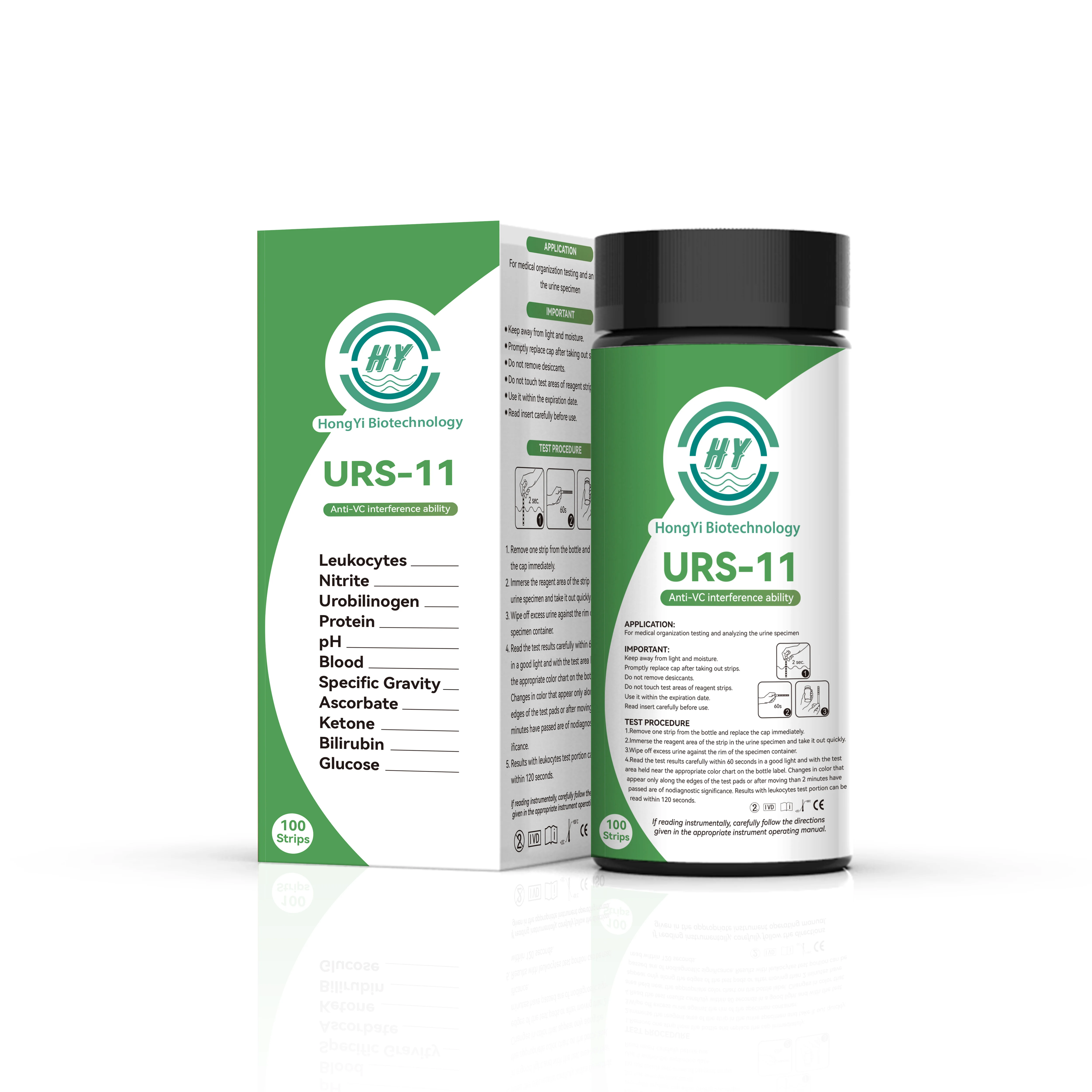 11 Parameters Urine Test Strips for Urinalysis Tests for Leukocytes ...