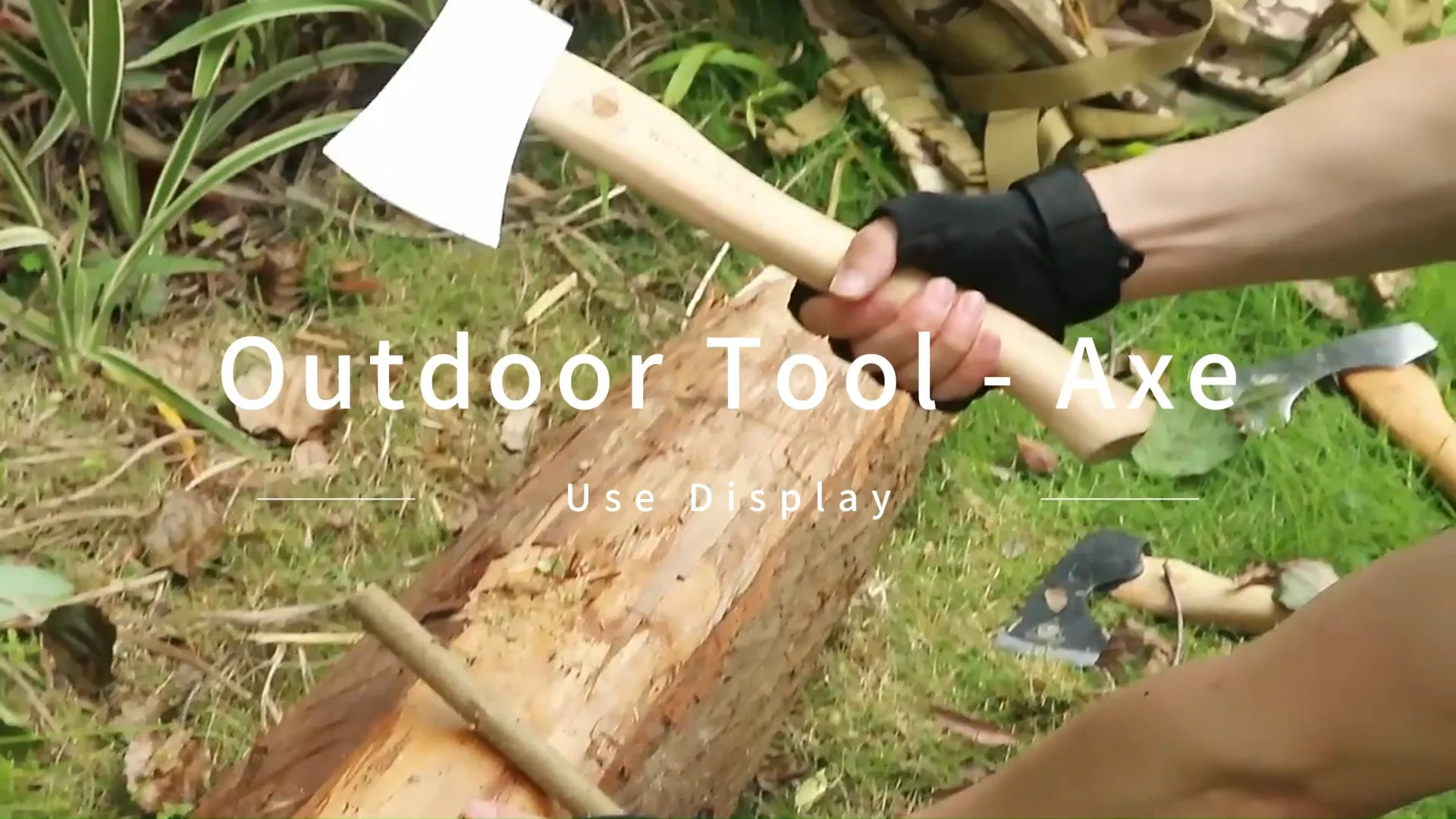 World Backyard Bushcraft Axe Wood Splitting Professional Hatchet Battle ...