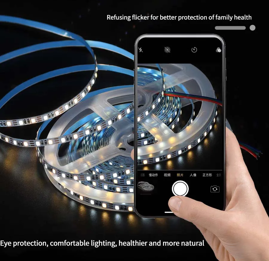 2835 5V LED Strip With Switch 120 Leds/m IP20 Non Waterproof with 4 ...