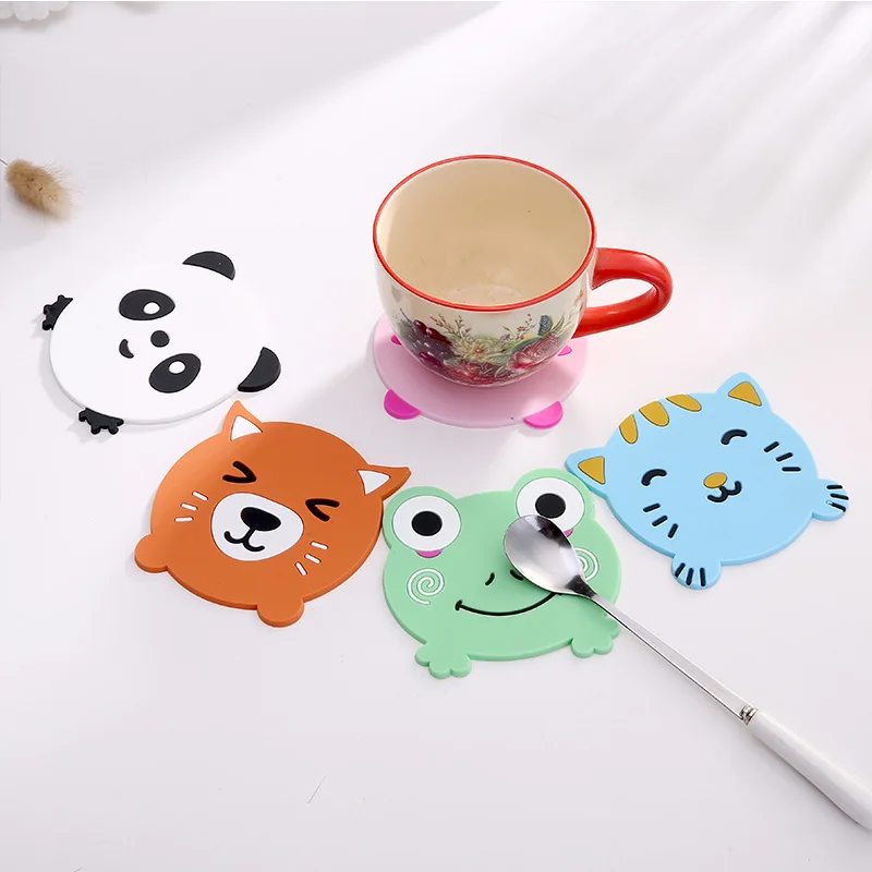 Customized Heat Resistant Silicone Rubber Pvc Cup Mat Promotional Gift ...