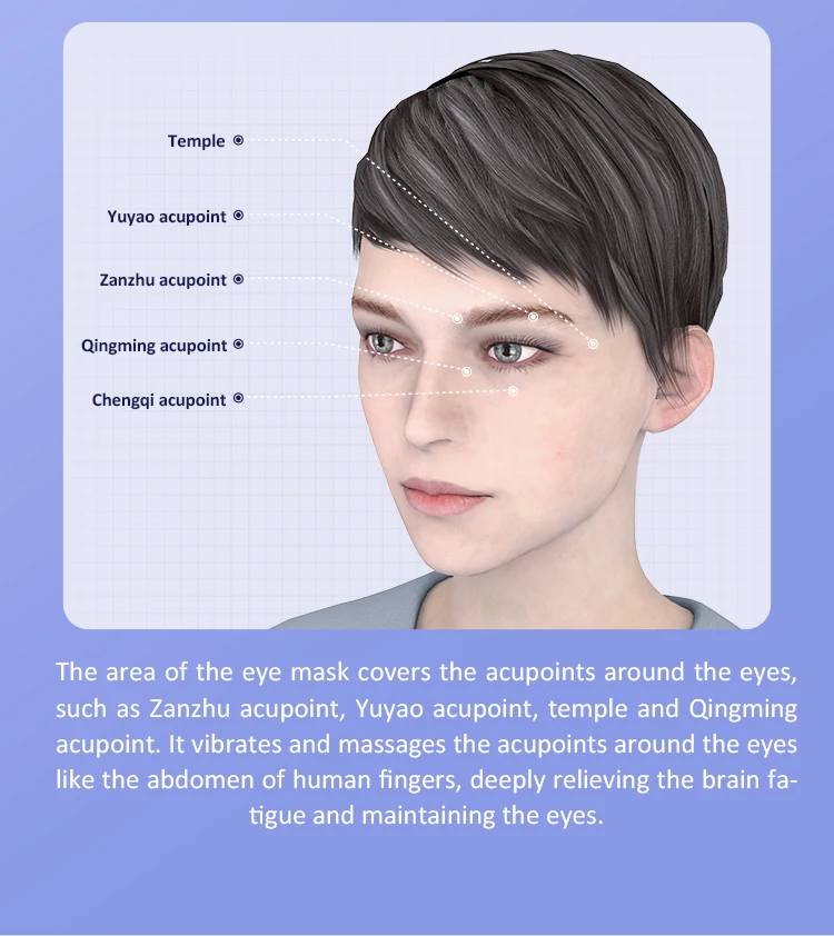 Vibration Ems Therapy Relief Fatigue Eye Care Massager Machine With ...