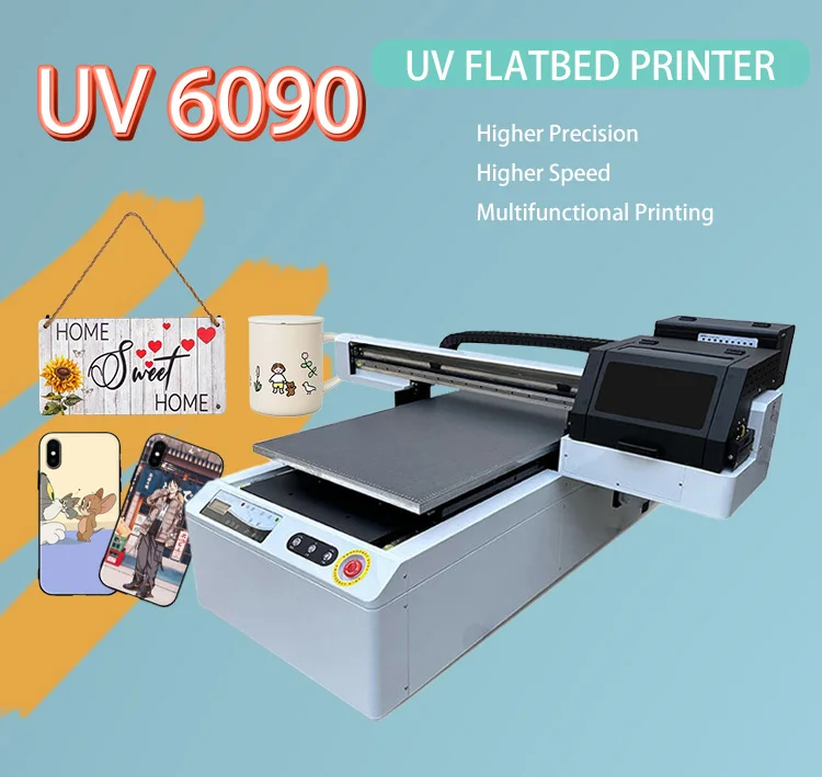 Uv Flatbed Printing Machine 6090uv Led Flatbed Printer 3pc I3200 ...