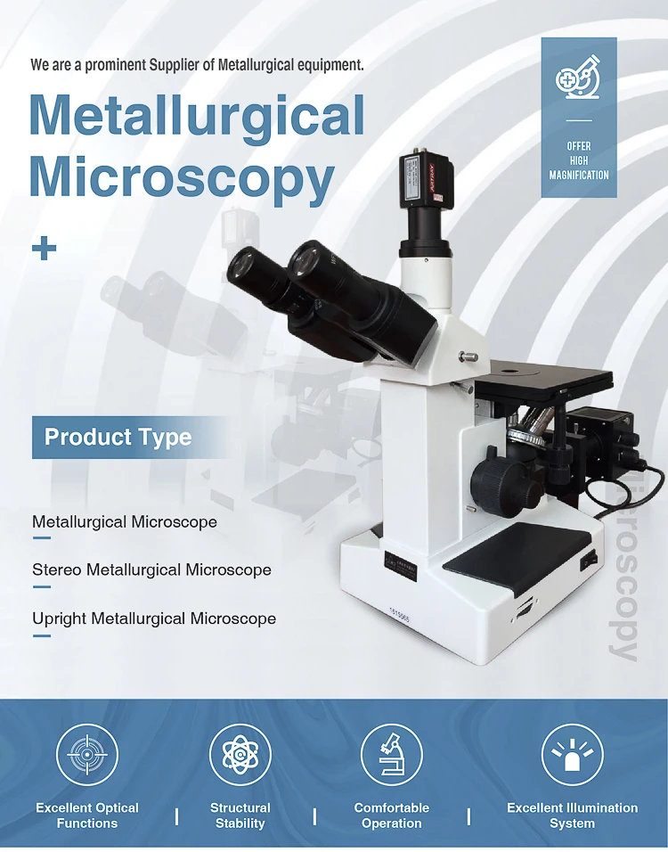 4XC Advanced Metallurgical Microscope with Polarizing Darkfield & Dual ...